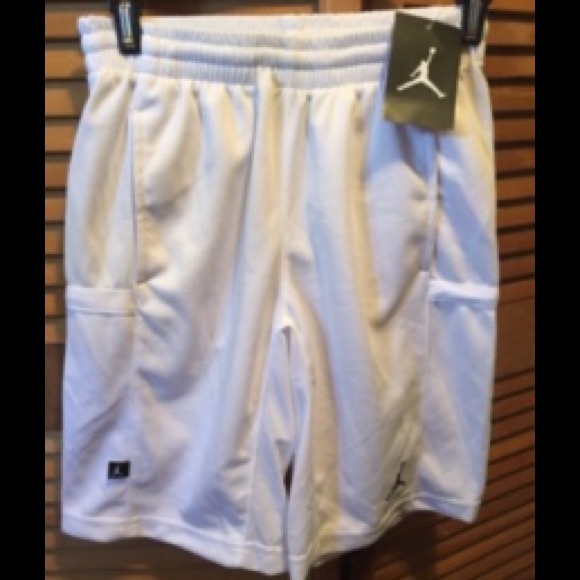 Jordan | Bottoms | Jordan Jumpman White Athletic Shorts | Poshmark